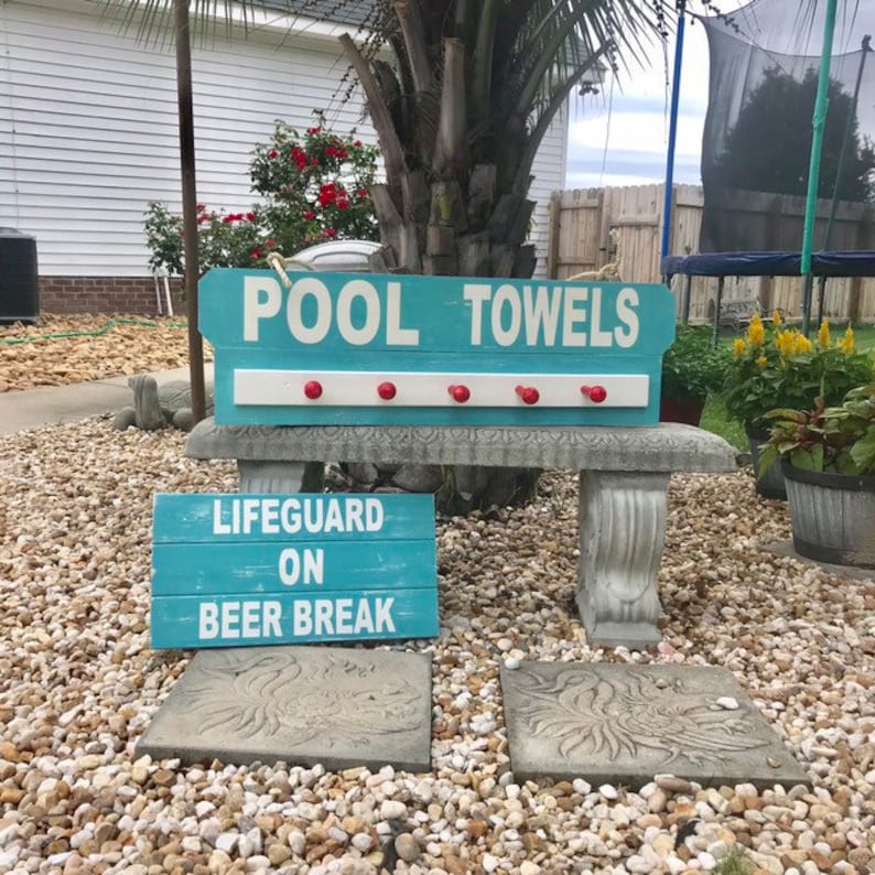 Custom Pool Sign Swimsuit Rack Pool Gift Sign Personalized - Etsy