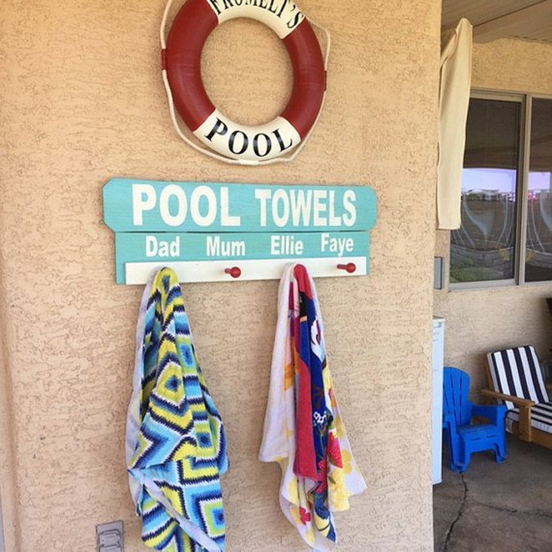 Personalized Pool Sign Personalized Pool Wood Signs Custom - Etsy