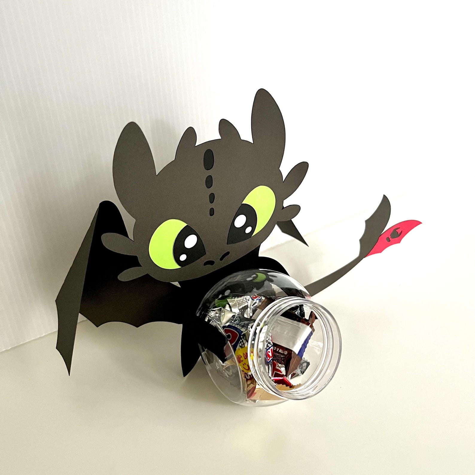 Toothless Svg Birthday Party Favor Party Treat Jar Holder Cricut Svg ...