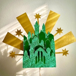 Wicked Cake Topper SVG Emerald City Cake Topper File Digital Download ...