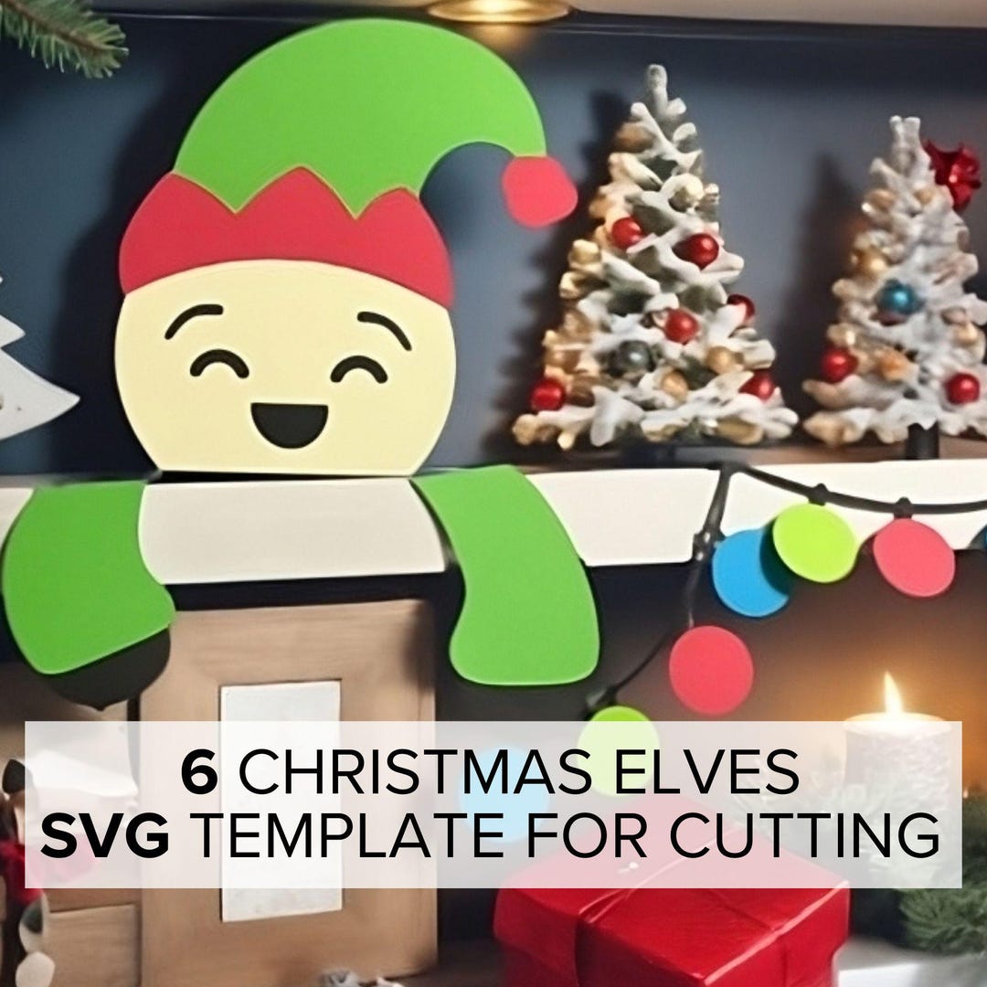 Christmas Elf Papercraft SVG File Pop-up Paper Craft Cricut Projects ...