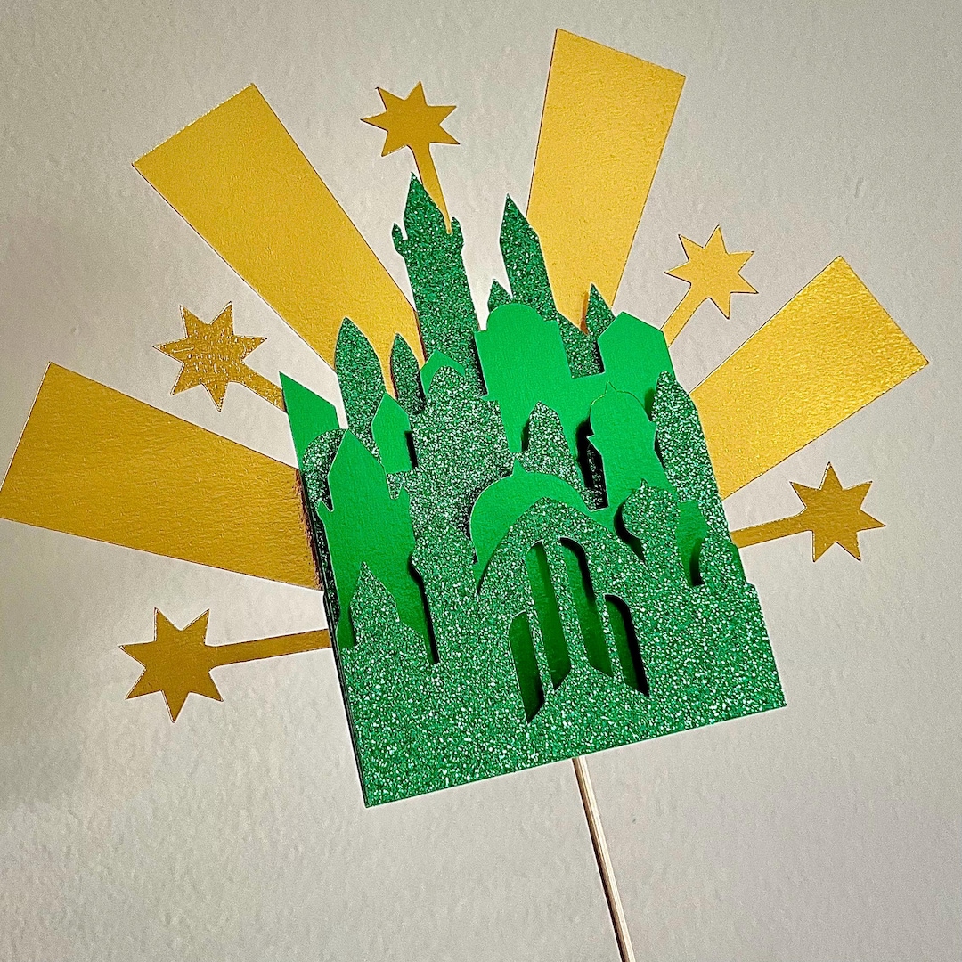 Wicked Cake Topper SVG Emerald City Cake Topper File Digital Download ...