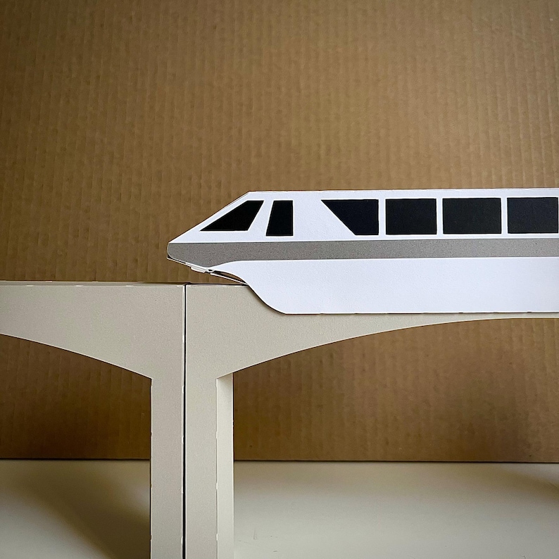 Disney Monorail Papercraft Svg Funko Stand Funkopop Stand Bittypop ...