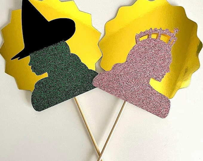 Wicked SVG Cut File, PNG, JPG, Glinda & Elphaba Silhouette - Etsy Canada