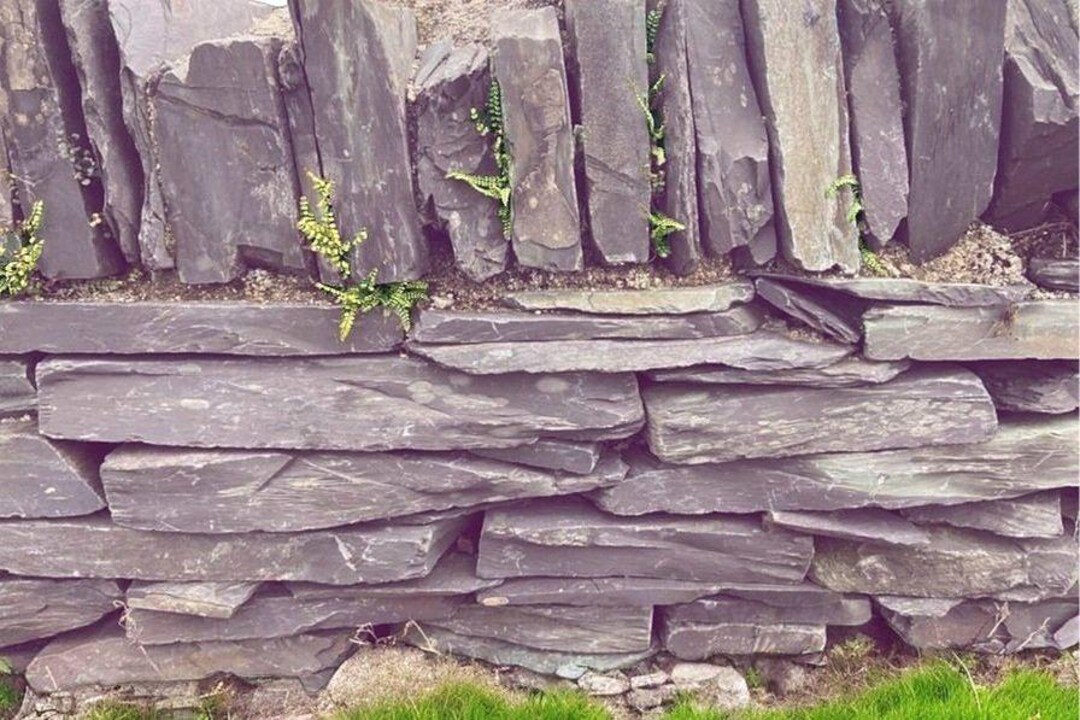 Welsh Plum Slate Walling Stone for Landscapes - Etsy UK