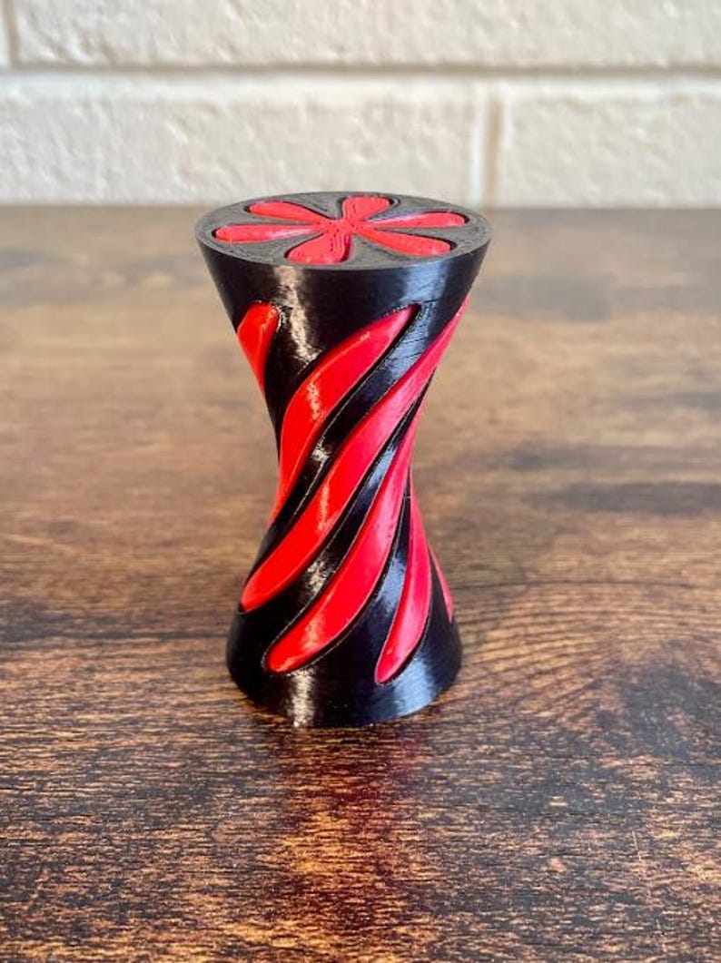 3D Printed Hourglass Spiral Fidget Toy - Etsy