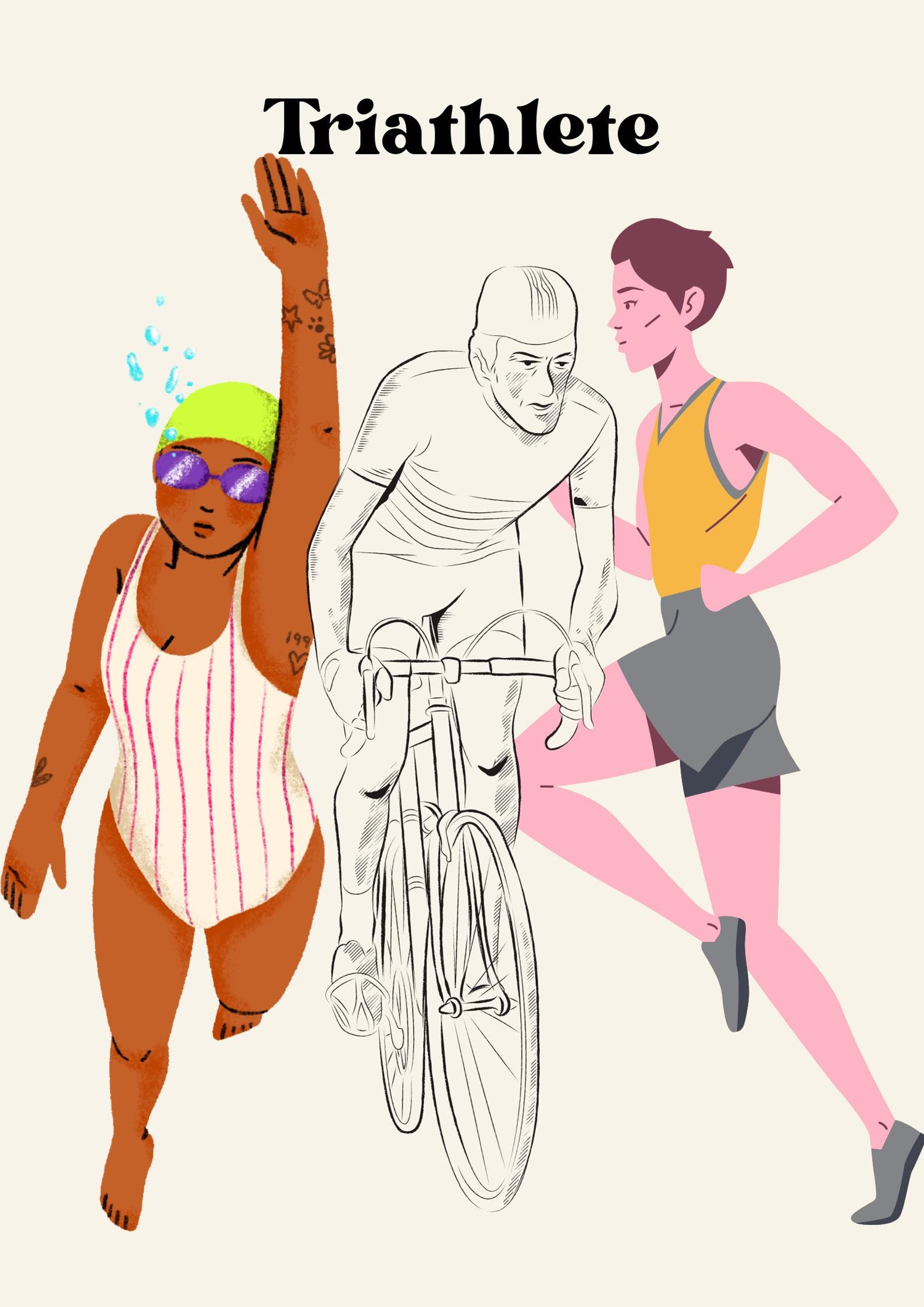 Triathlete Poster - Etsy