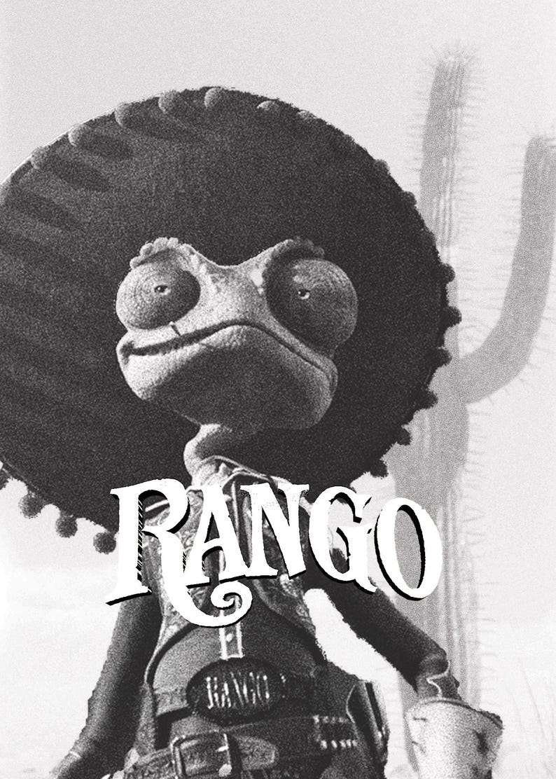 Rango Movie Poster, Rango Wall Decor, Wall Art, Movie Posters, Rango ...