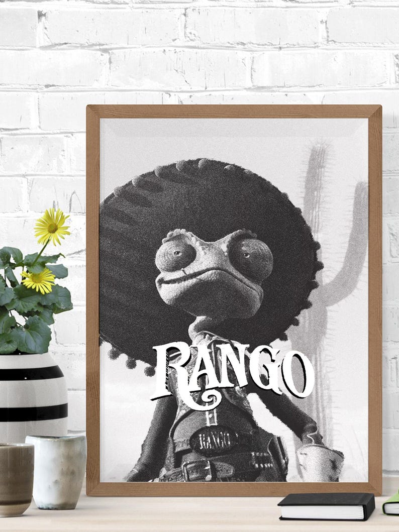 Rango Movie Poster, Rango Wall Decor, Wall Art, Movie Posters, Rango Wall Art, Graphic Design ...