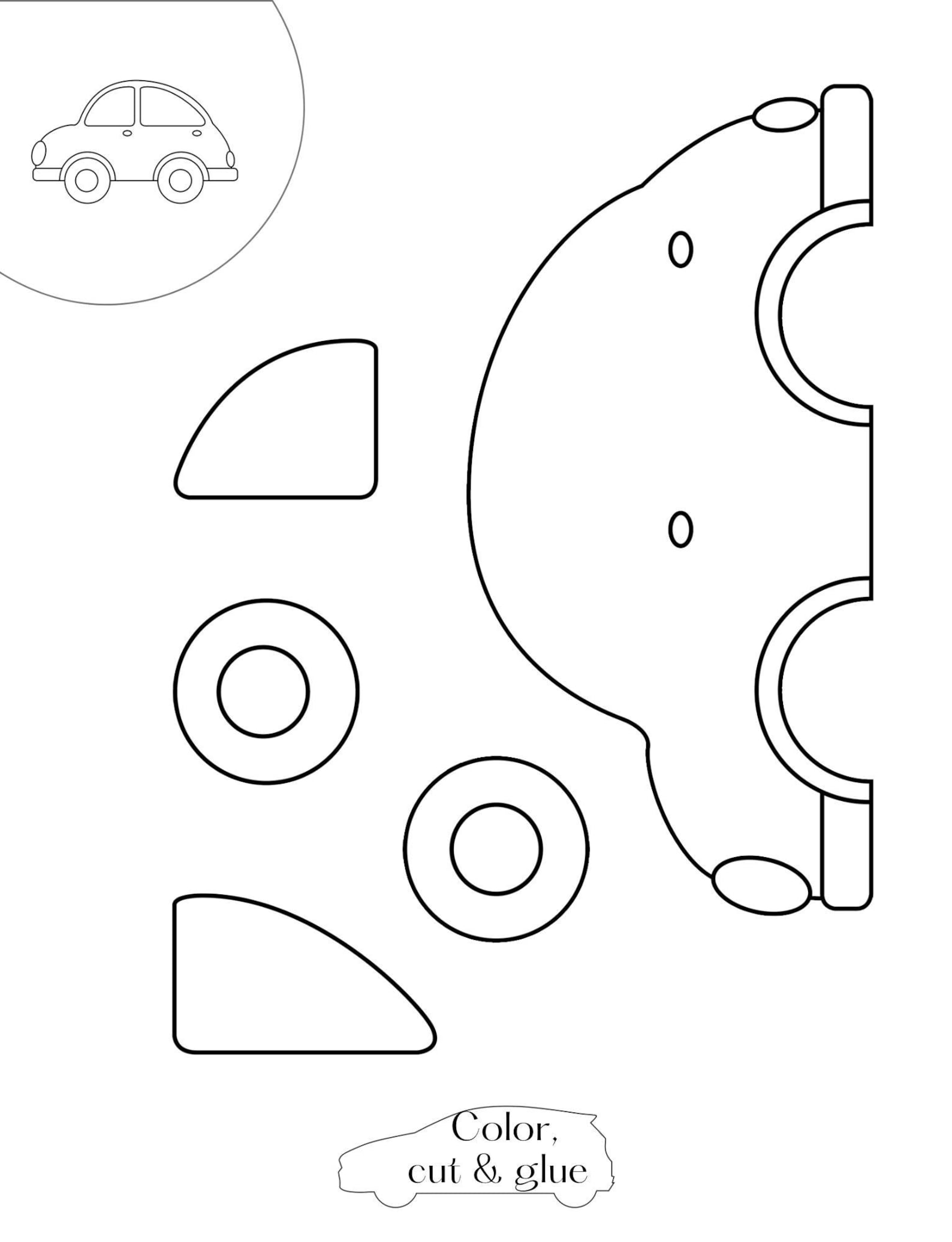 Coloring & Cutting Cars and Trucks - Scissor Skills| Cutting Practice ...