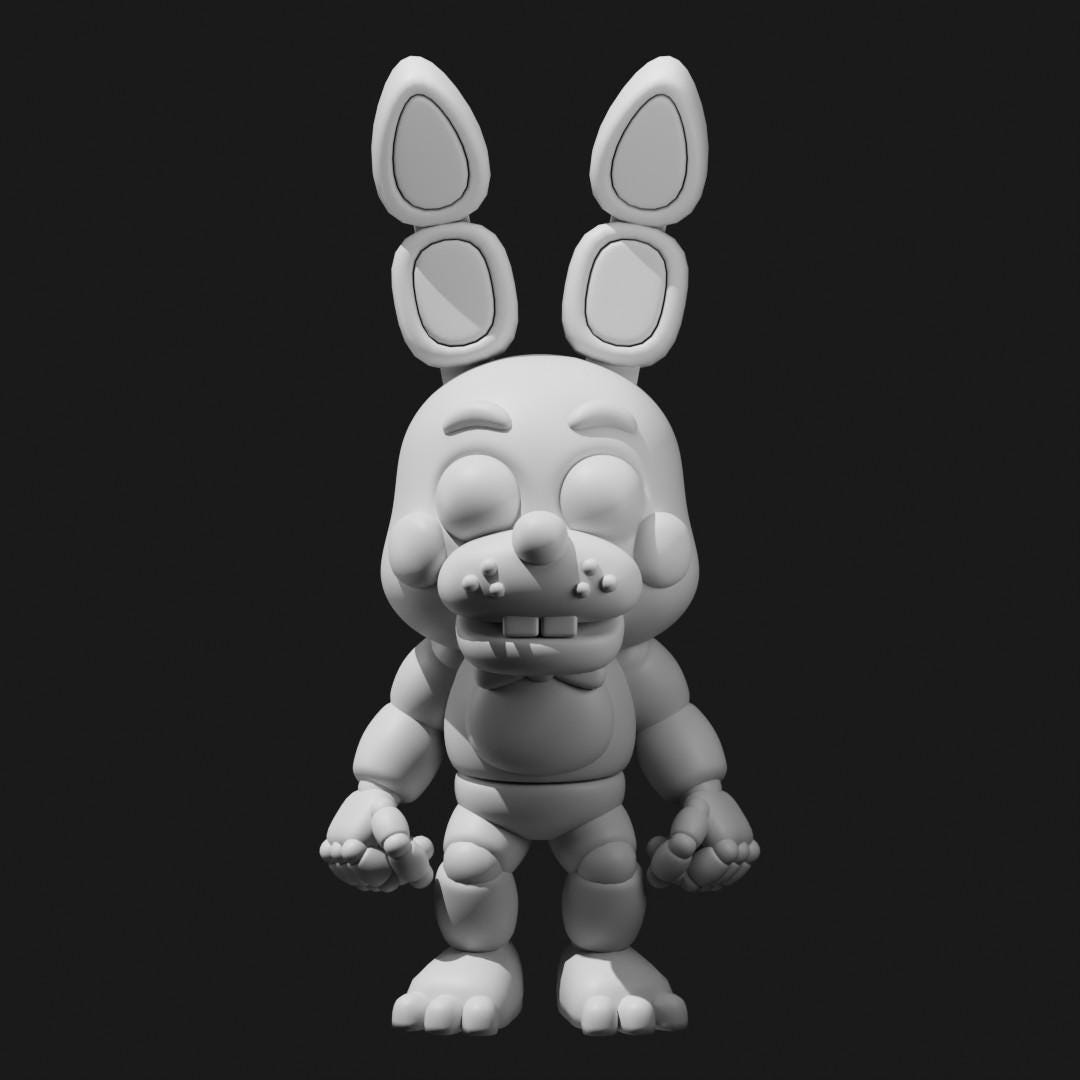 Toy Bonnie - Five Nights at Freddy's 3D Printed Miniature Figurine - Etsy
