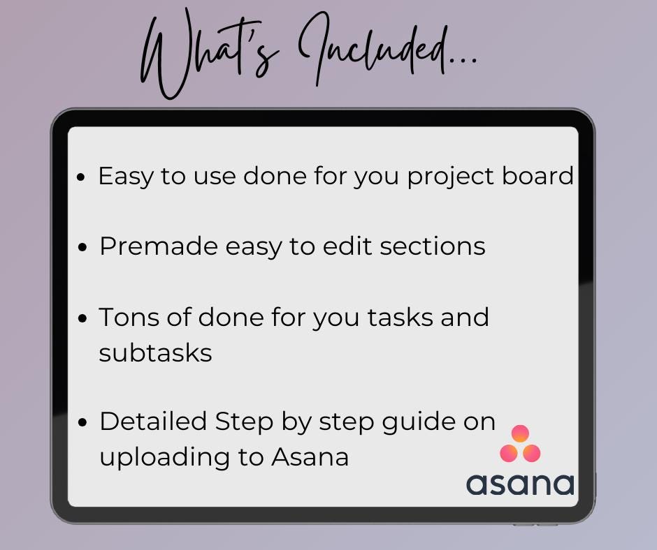 Asana Template for Inventory Tracking - Short Term Rental Supply ...