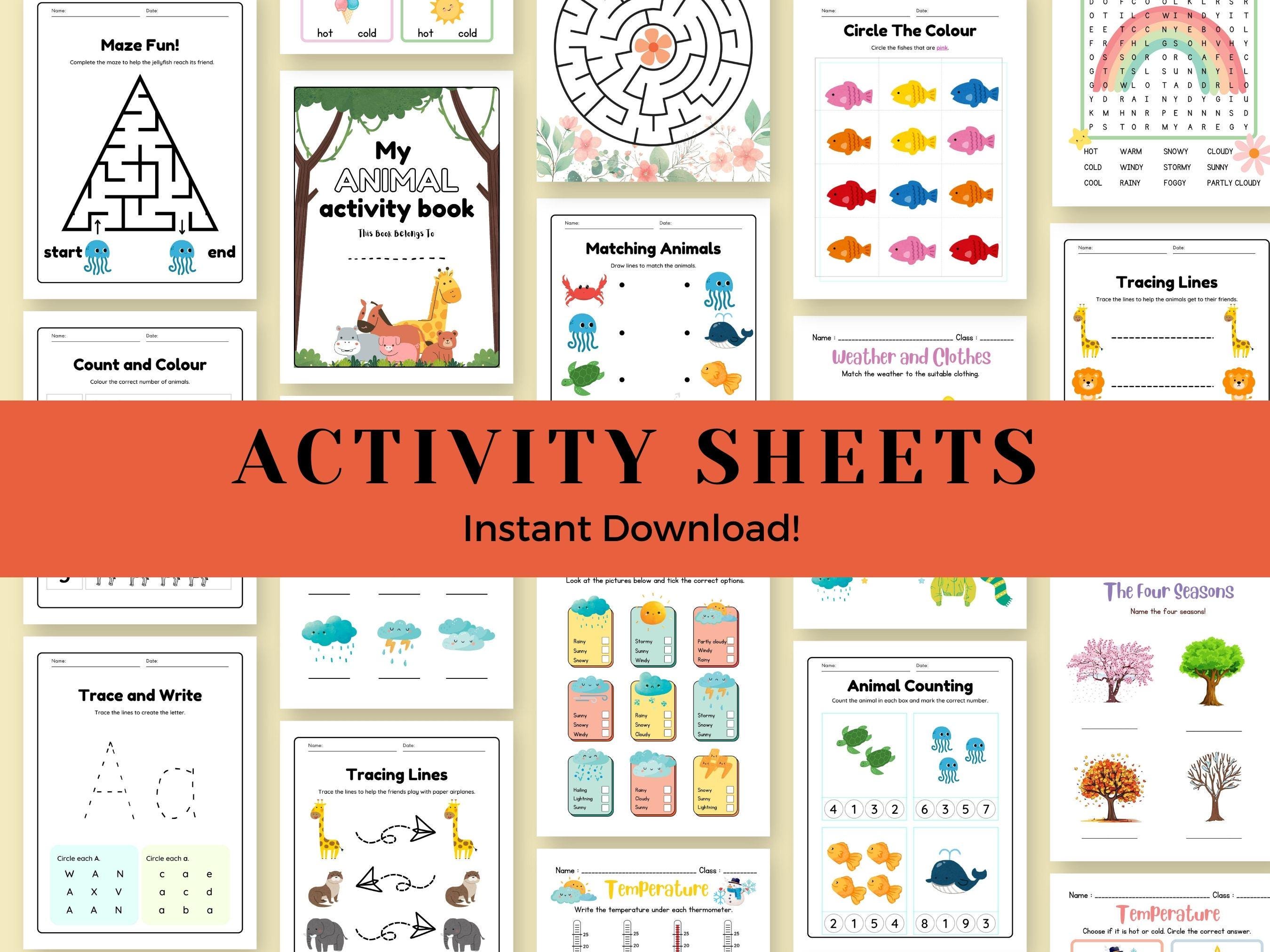 Set of 8 Bilingual English and Chinese Educational Posters + Activity ...