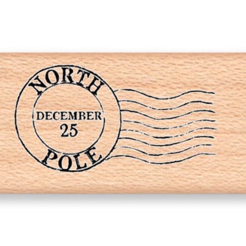 NORTH POLE Post Mark Rubber Stampofficial Postal - Etsy
