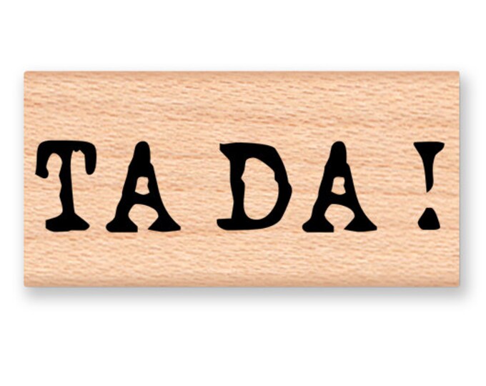 TA DA !~rubber Stamp~birthday Celebration~congratulations~wedding or ...