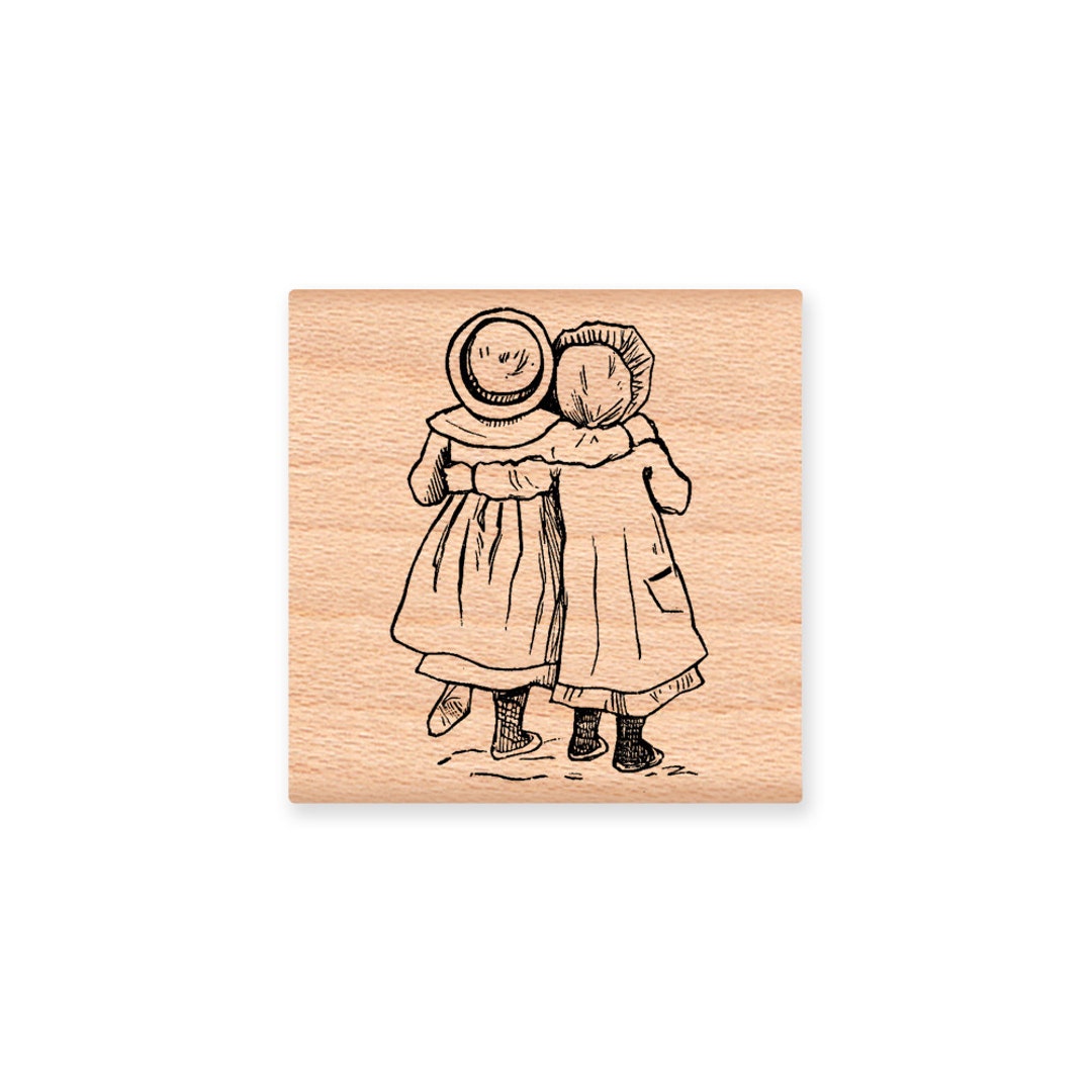 FRIENDS FOREVER -wood Mounted Rubber Stamp (MCRS 25-03) - Etsy