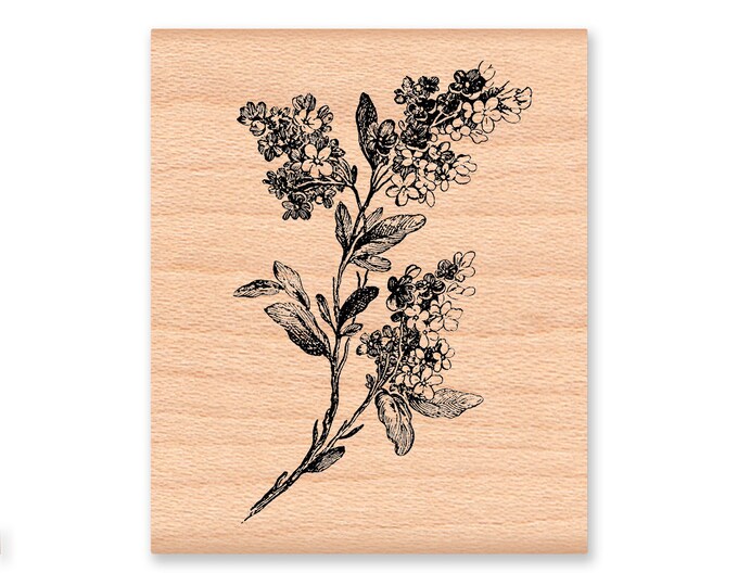 LILAC FLOWER Rubber Stamp~licac Branch or Bush~lilac Tree~summer or ...