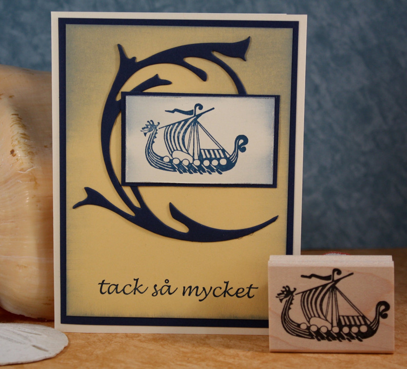 TACK SA MYCKET Rubber Stamp~swedish Saying 'thanks so Much ...