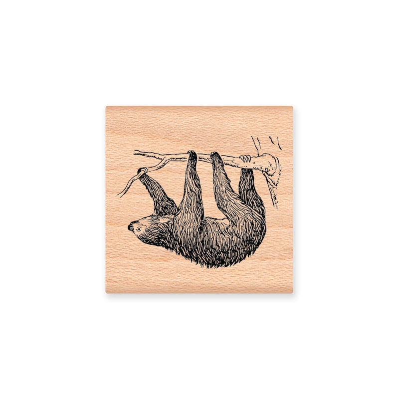 Sloth Rubber Stamp - Etsy