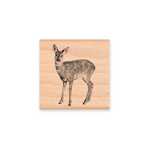 Deer Rubber Stamp - Etsy