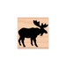 RUBBER Stamp,silhouette Moose,moose Stamp,solid Stamp, Two Sizes Large ...