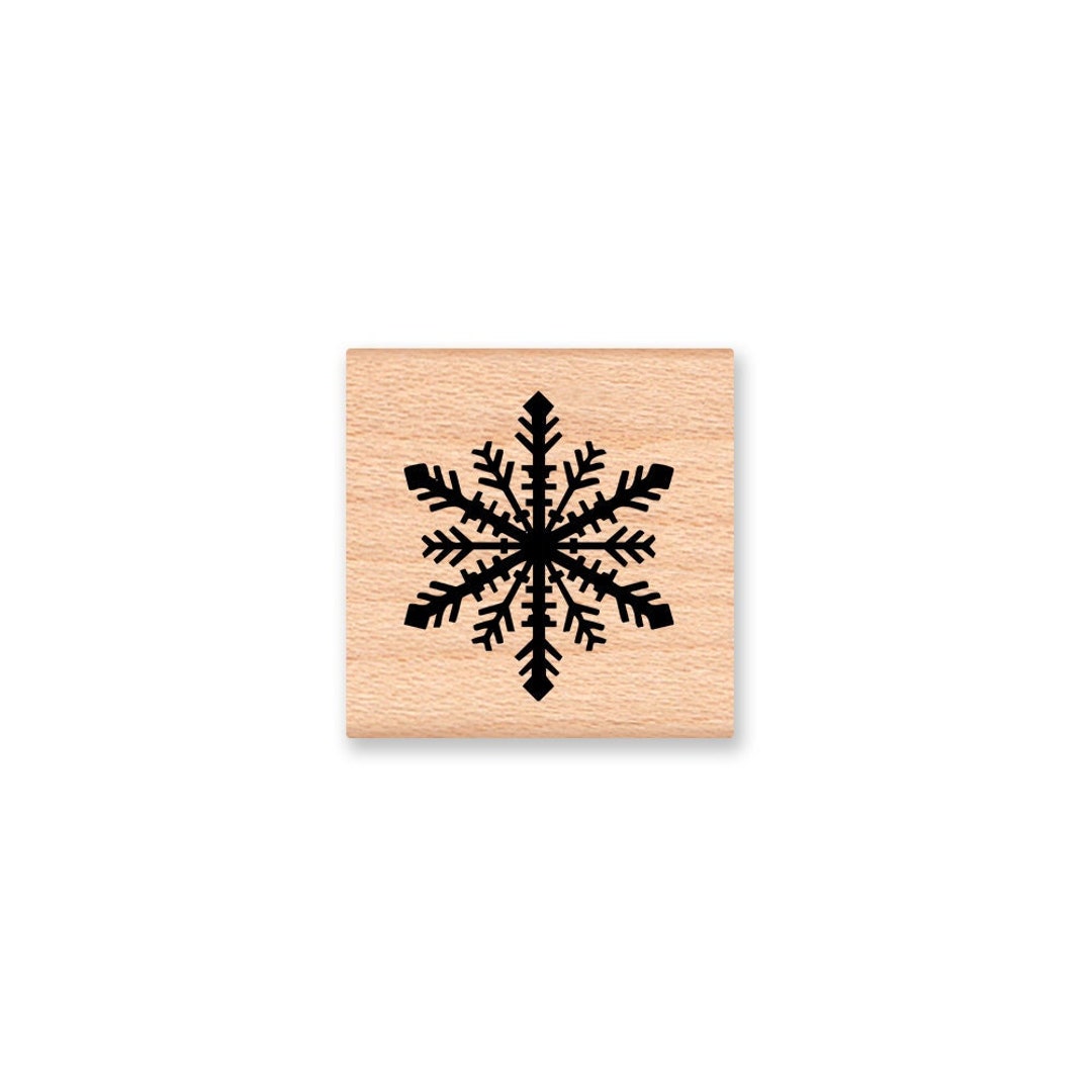 CHRISTMAS SNOWFLAKE Rubber Stamp~holiday Crafting Card Making~two Sizes ...