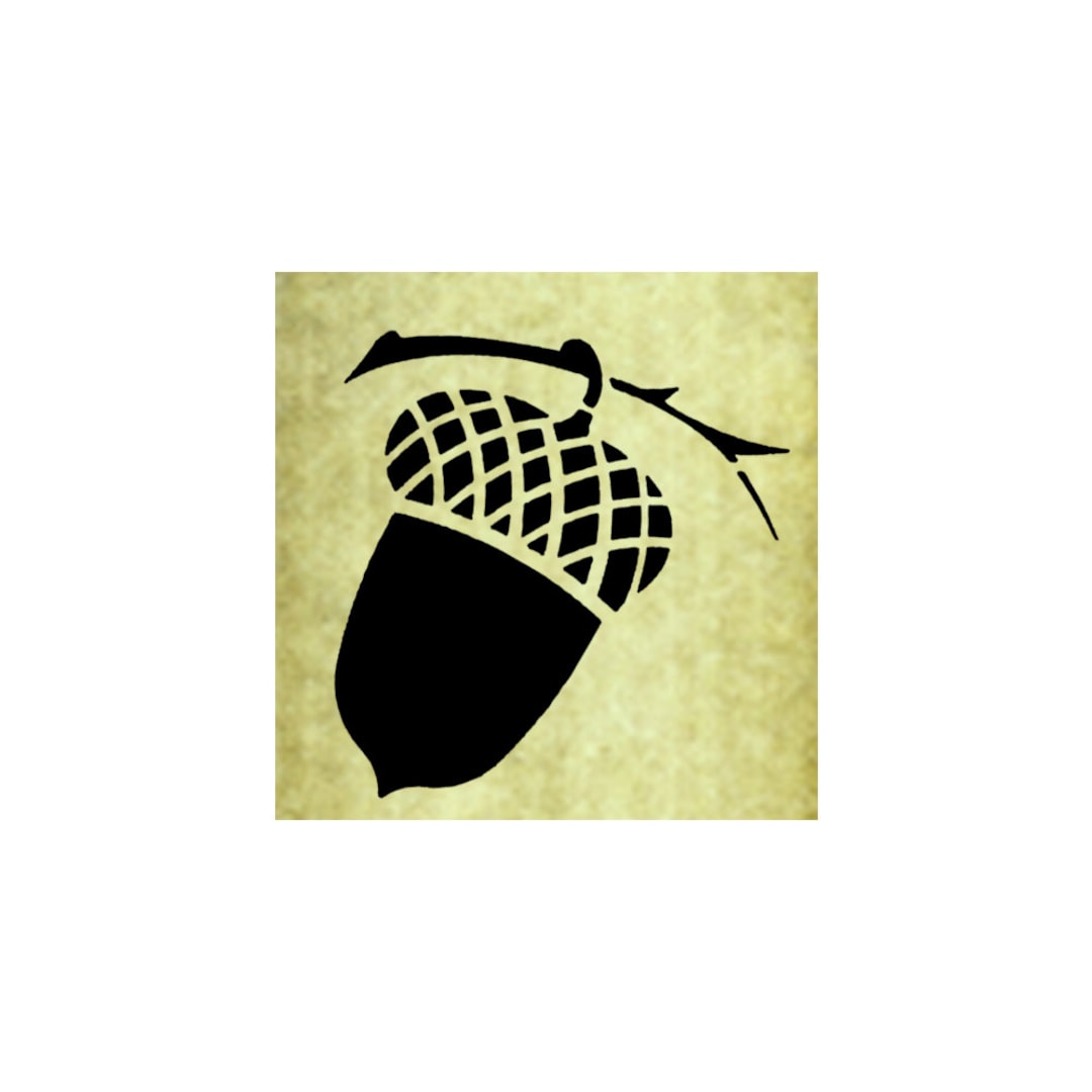 ACORN Stamp~oak Tree Stamp~diy Thankgiving and Holiday Decor~autumn and ...