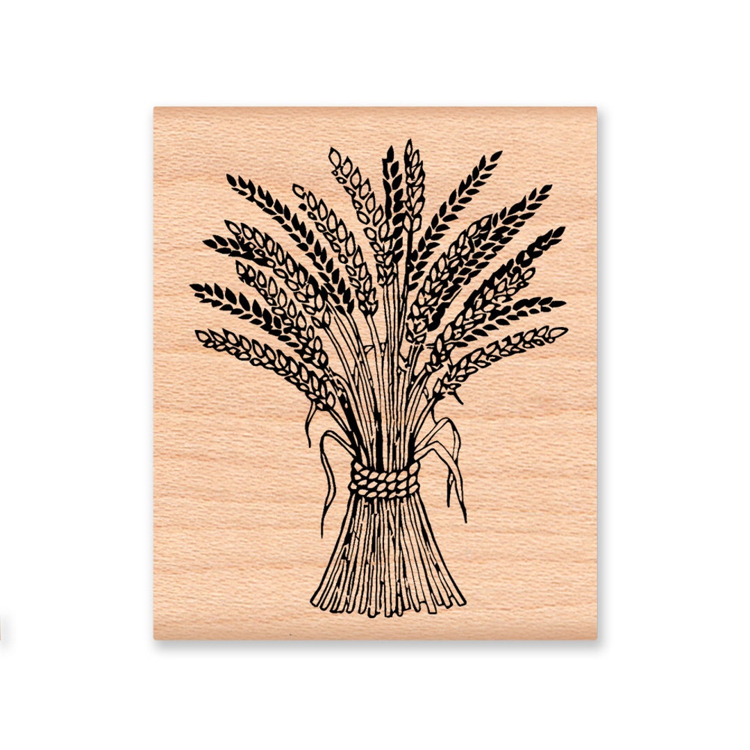AUTUMN WHEAT Rubber Stamp~haravest Wheat~fall DIY Decor~thanksginving ...