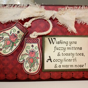 MITTENS RUBBER Stamp~two Stamp Set~left and Right~scandinavian Mitten ...