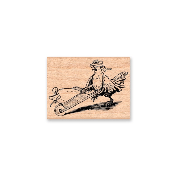 CHICKEN Rubber Stampvintage Hen Chicken Littlehenny | Etsy