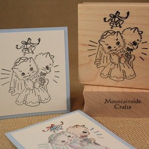 STAMP Set-two Stamp Set - Wood Mounted Rubber Stamp -(mcrs 22-14 and ...