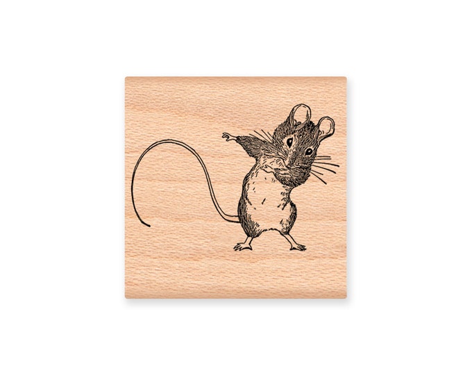 MOUSE Rubber Stampcute Mouse Stampbirthday Party Celebrationdiy Cute ...