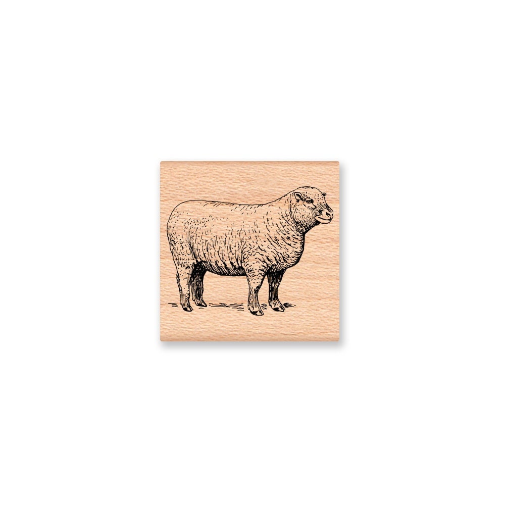 SHEEP RUBBER Stamp~three Sizes~farm Sheep Animal~ewe~lamb~craft Art ...