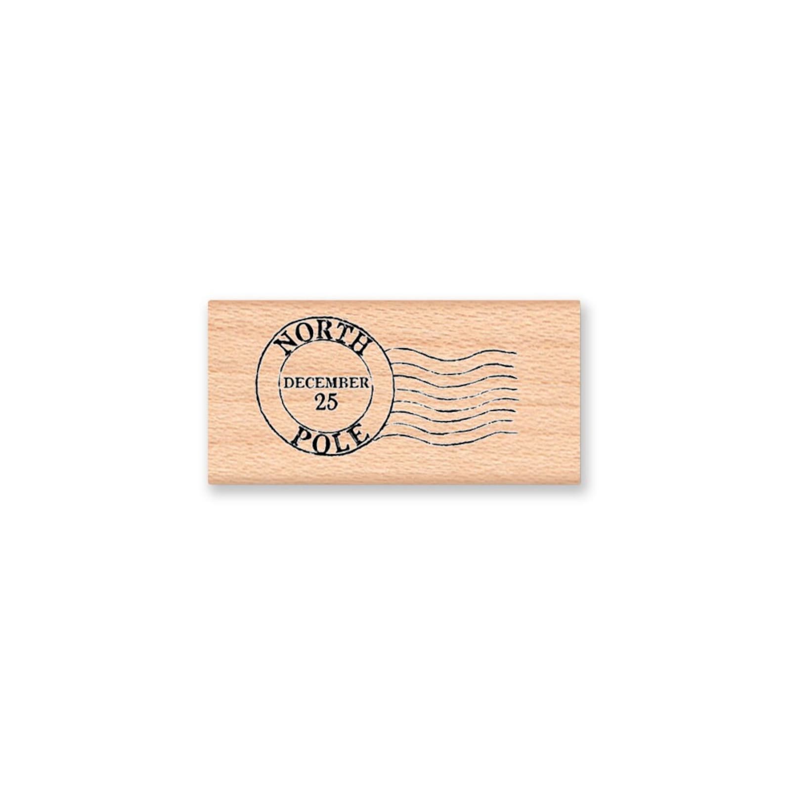 NORTH POLE Post Mark Rubber Stamp~official Postal Seal~envelope Mail ...