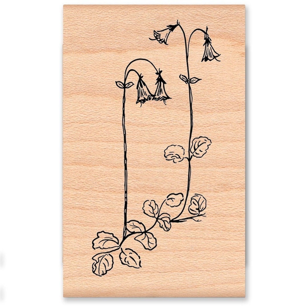 Linnea Flower Rubber Stampstamp SET OF 2twin Flowerswedens - Etsy