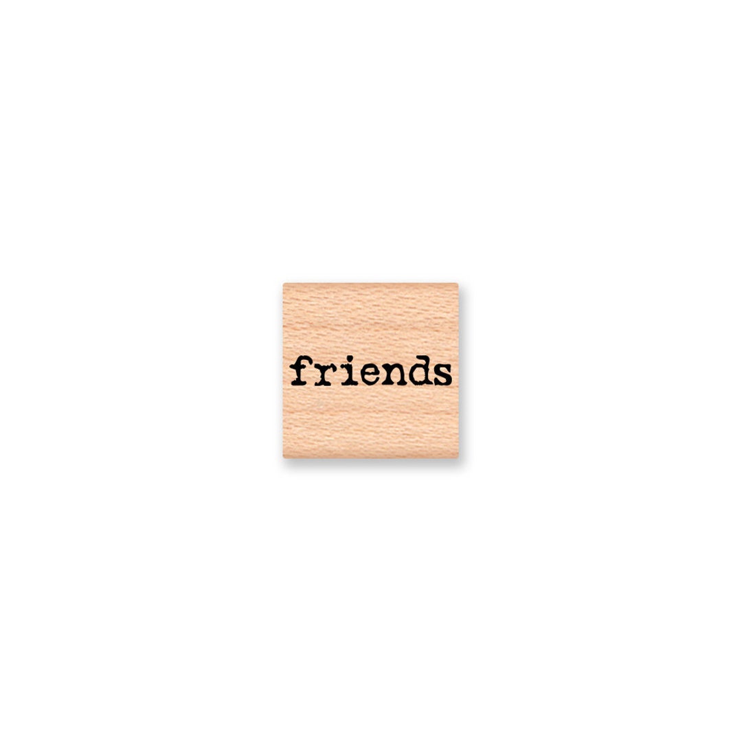 Friends TINY WORD Stamps~rubber Stamps~little Words~inchies~one Inch ...