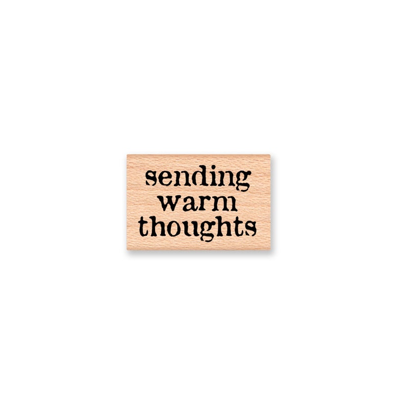 Sending warm thoughts Rubber StampCold Weather WinterGet | Etsy