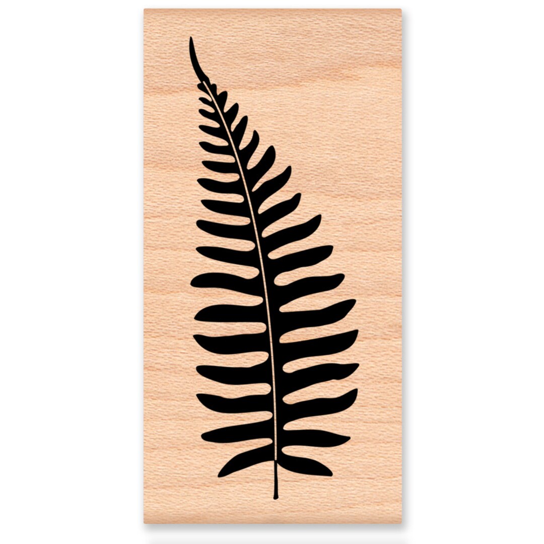 FERN Rubber Stamp~ferns~fern Silhouette Stamp~solid Image Stamp~card ...