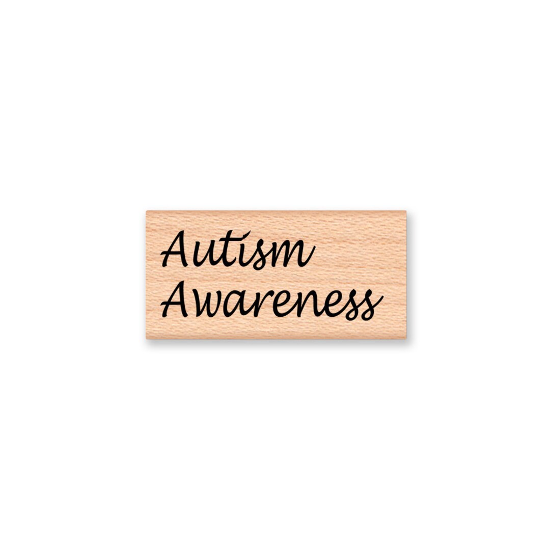 Autism Awareness~rubber Stamp~autism Support~asd Stamps~fund Raising ...