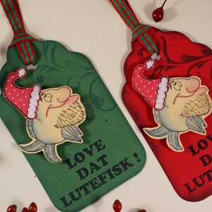 LOVE DAT LUTEFISK ! - Wood Mounted Rubber Stamp (mcrs 10-10) - Etsy