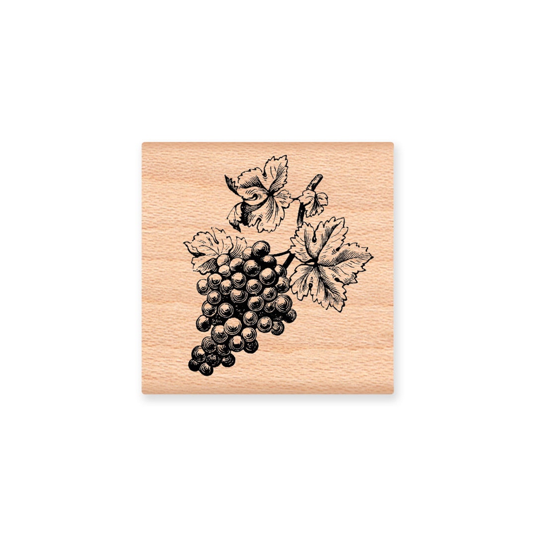 GRAPE Cluster~rubber Stamp~grapes~wine Stamp~dinner Invitation or ...