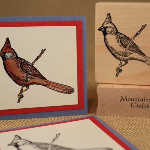 Cardinal Stamp - Etsy
