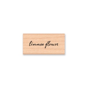 Linnea Flower Rubber Stampstamp SET OF 2twin Flowerswedens Flower Wood ...
