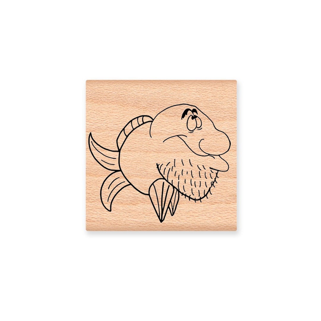 LUTEFISK FISH Rubber Stamp~scandinavian Christmas Decor~swedish Fun ...