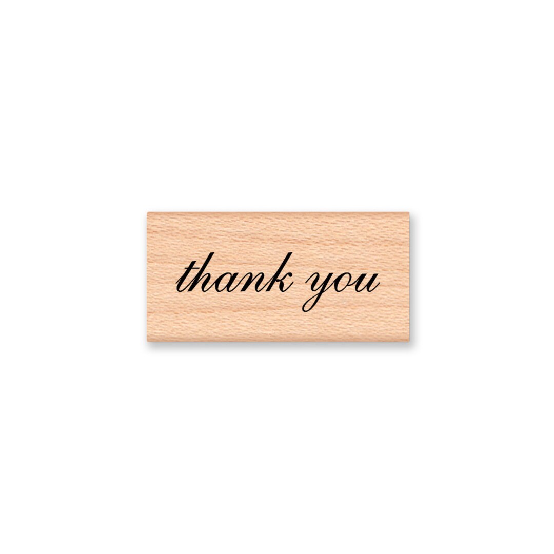 THANK YOU Rubber Stamp~pretty Thank You Stamp for DIY Card Making and ...