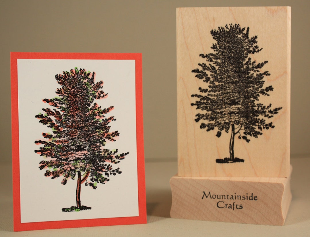 MAPLE Tree~rubber Stamp~fall or Autumn Tree~landscape Stamp~any Season ...