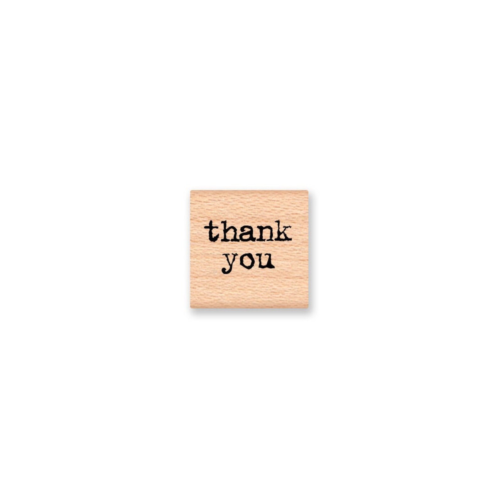 Thank You Rubber Stamp~small Rubber Stamp~wood Mounted Rubber Stamp by ...