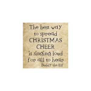 Merry Christmas Rubber Stamp~buddy the Elf~smiling is My Favorite ...