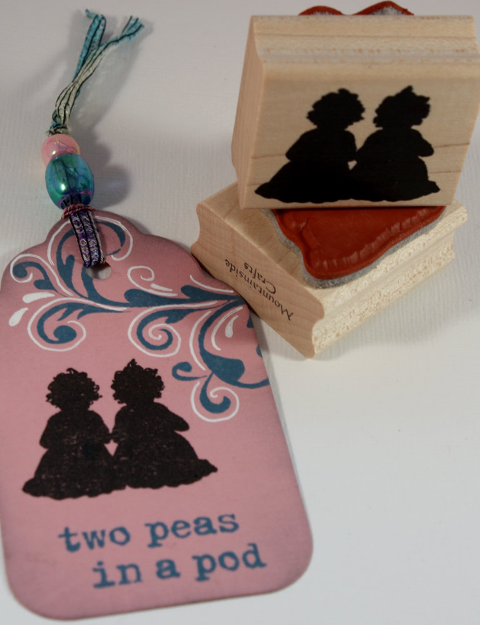 Best Friends-two Peas in a Pod Little Girls Wood Mounted - Etsy