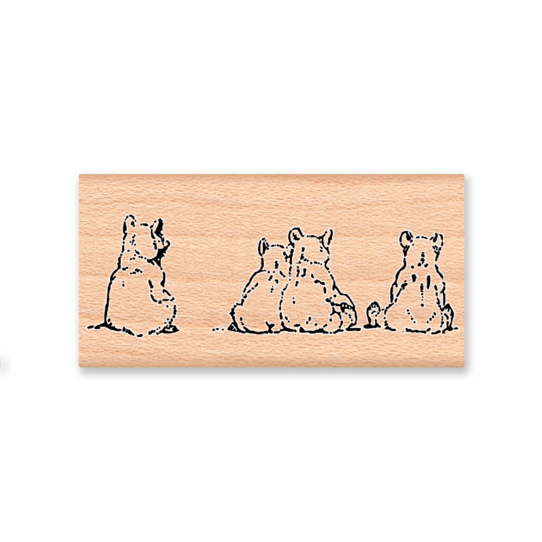 BEAR CUBS Rubber Stamp~bear Friends~little Bears~wood Mounted Rubber ...